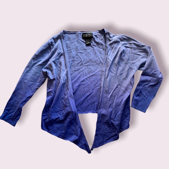 Finity | Sweaters | Y2k Dip Dye Waterfall Open Cardigan | Poshmark